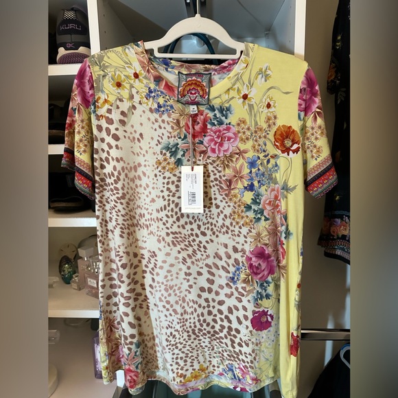 Johnny Was | Tops | Johnny Was Wildflower Crewneck Tee | Poshmark